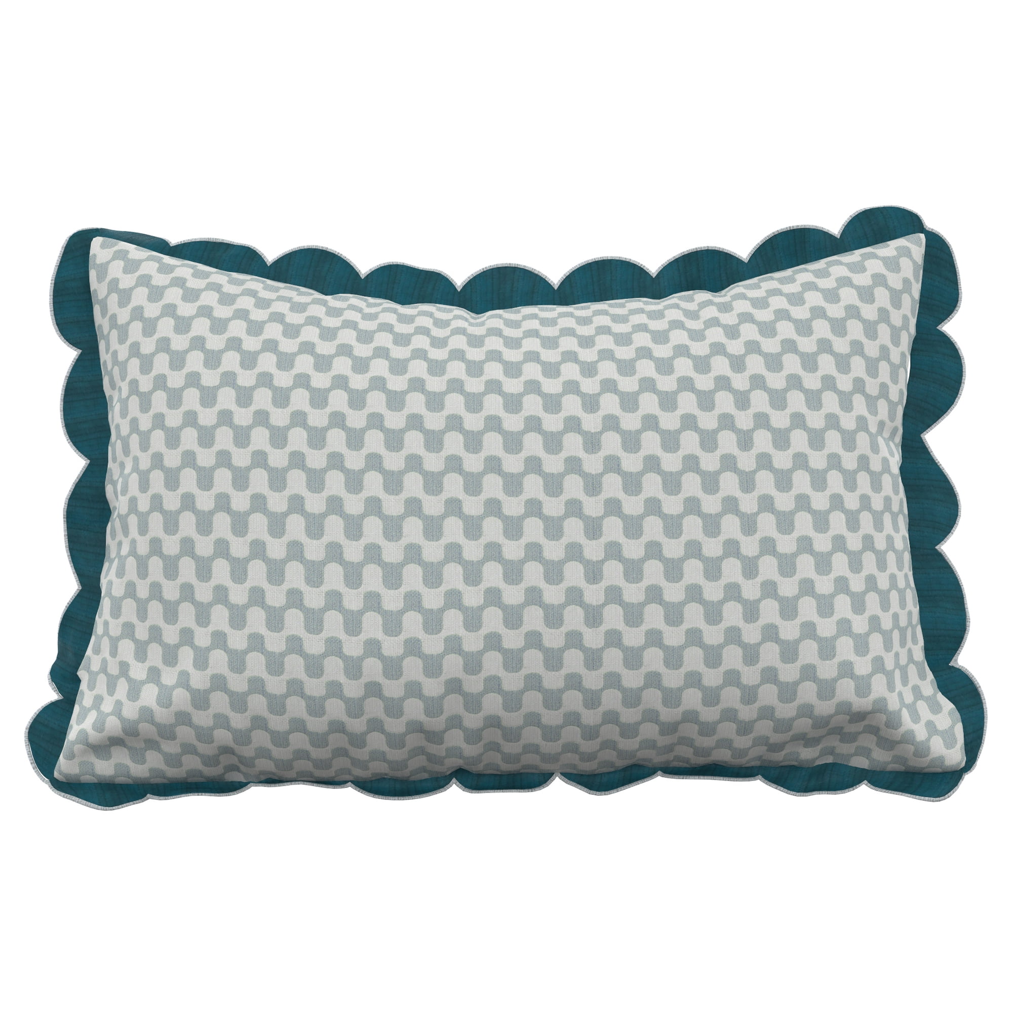 Click here for Hometrends 20 X 12 Wave Outdoor Lumbar Toss Cushio... prices