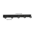 Aluminum Wall Mounted Hook Rack - No Drill Adhesive Multi-Purpose ...