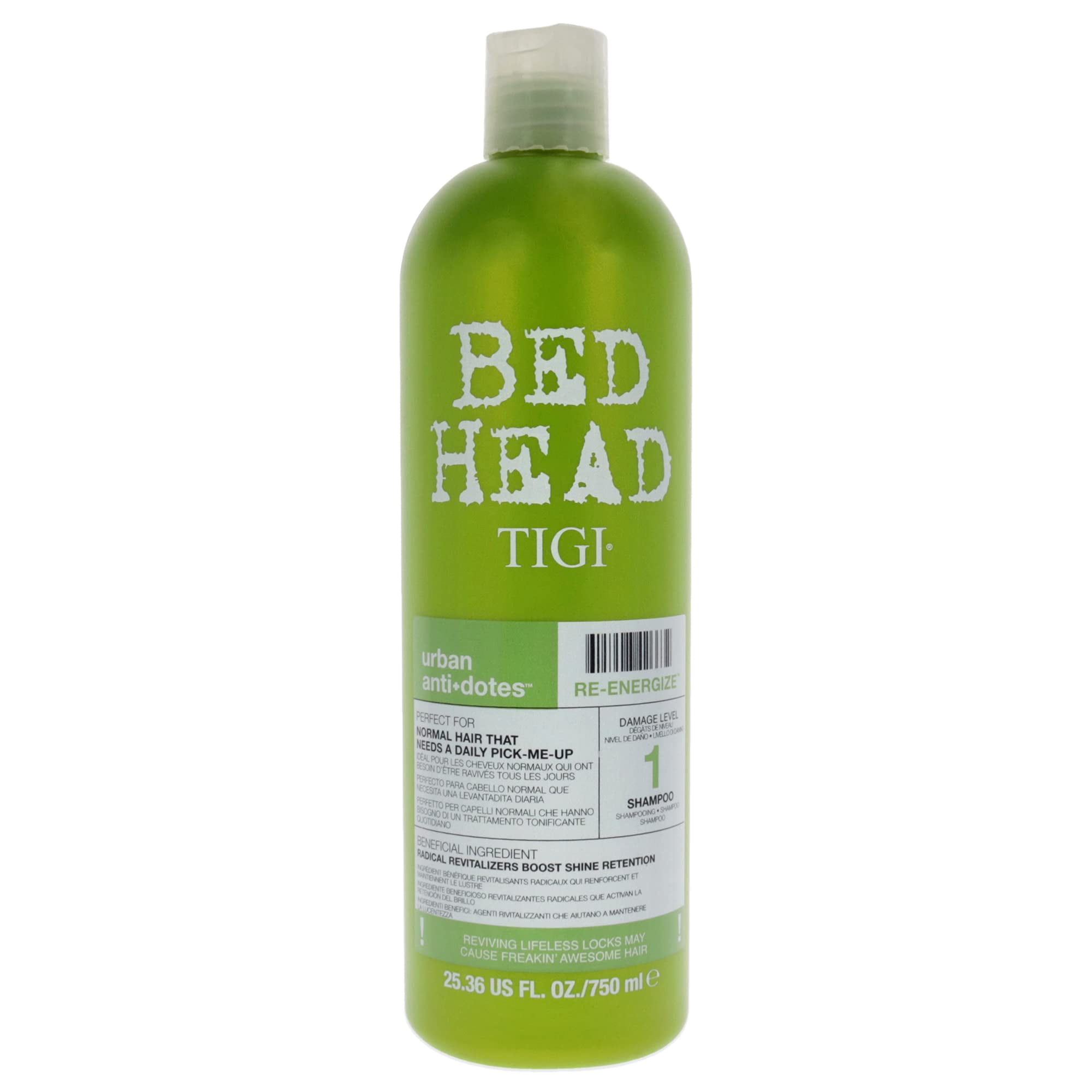 Champú TIGI Bed Head Urban Antidotes Re-Energize 750 ml | Walmart en línea