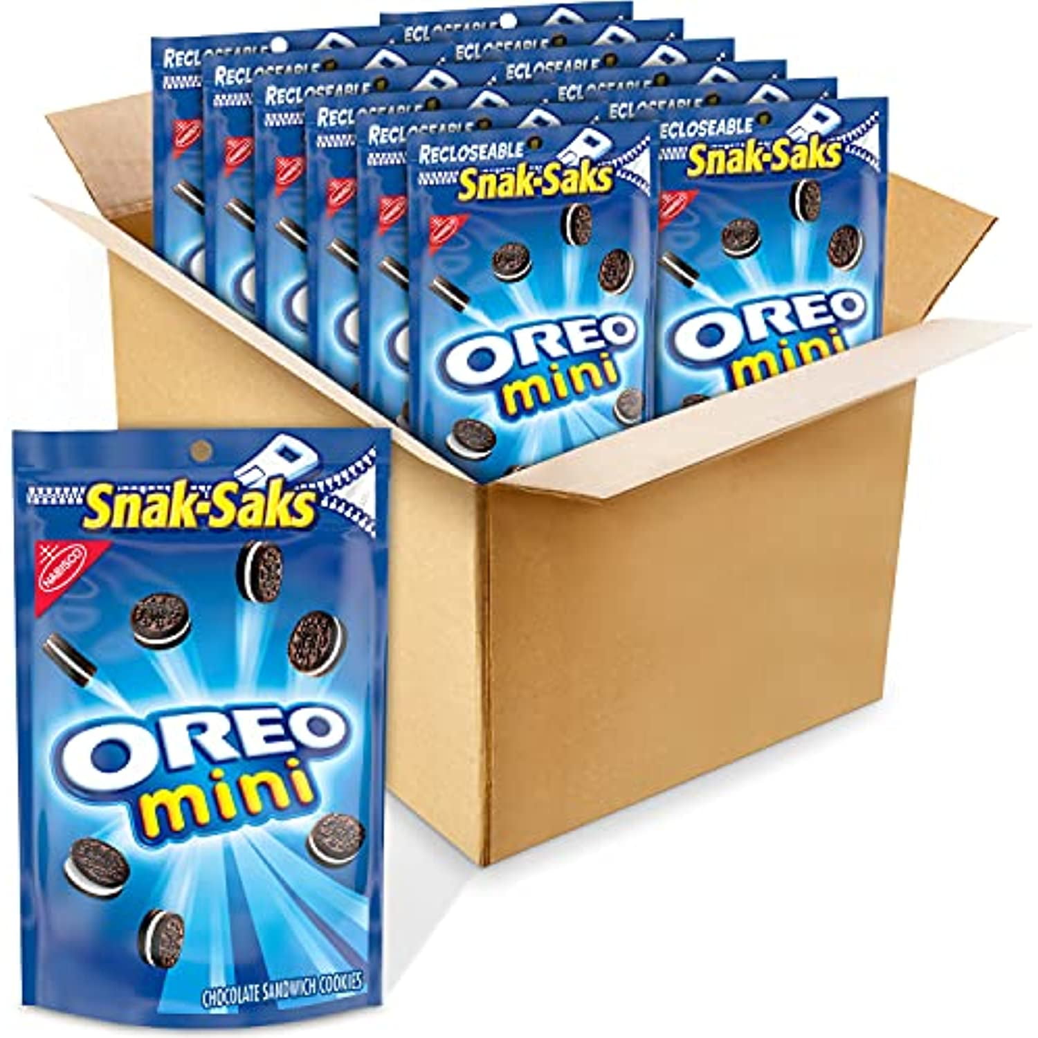 Oreo Mini Chocolate Sandwich Cookies, 8 Oz, Pack Of 12 - Walmart.com