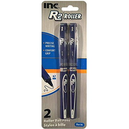INC 0.7 mm R-2 Roller Ball Pen,Controlled Ink Flow System, Blue Ink ...