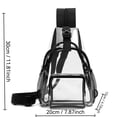 Clear Sling Bag For Women, Transparent Crossbody Chest Bag, Clear PVC ...