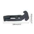 2Pcs/set T-handle Buckle Elastic Rubber T-handle Hasp Draw for with ...