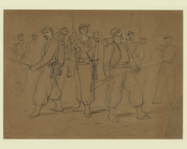 Print: Elsworths Sic Chicago Zouaves, 1861 - Walmart.com