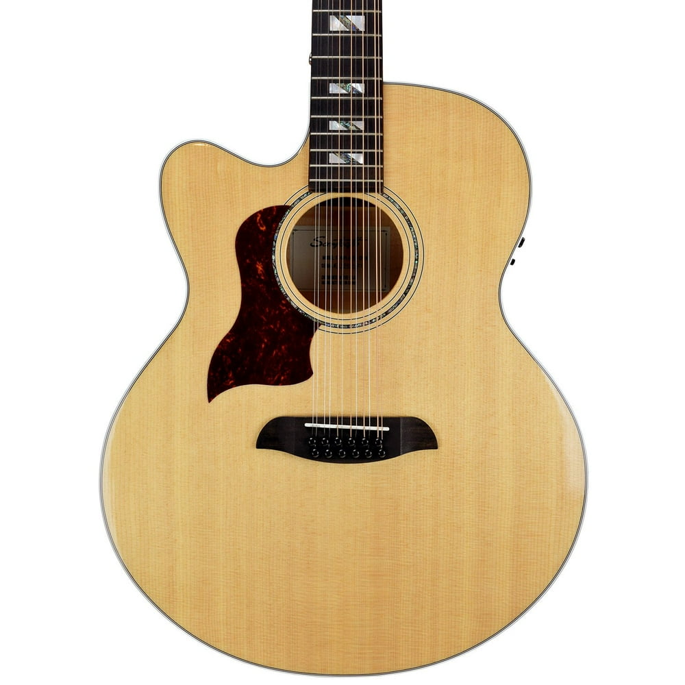 Sawtooth Maple Series Left-Handed 12-String Acoustic-Electric Cutaway ...