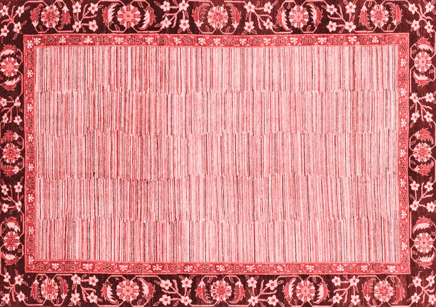 Ahgly Company Indoor Rectangle Abstract Red Modern Area Rugs, 2' x 5 ...