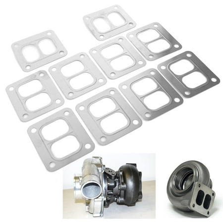 ANGGREK Turbine Inlet Divided Gasket,10pcs Turbo Gasket Stainless Steel ...