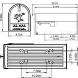 Gibraltar Mailboxes Elite Large Extra Heavy Duty Capacity, Steel, Post ...