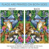 Toland Home Garden Garden Kitties Kitten Cat Flag Double Sided 28x40 ...