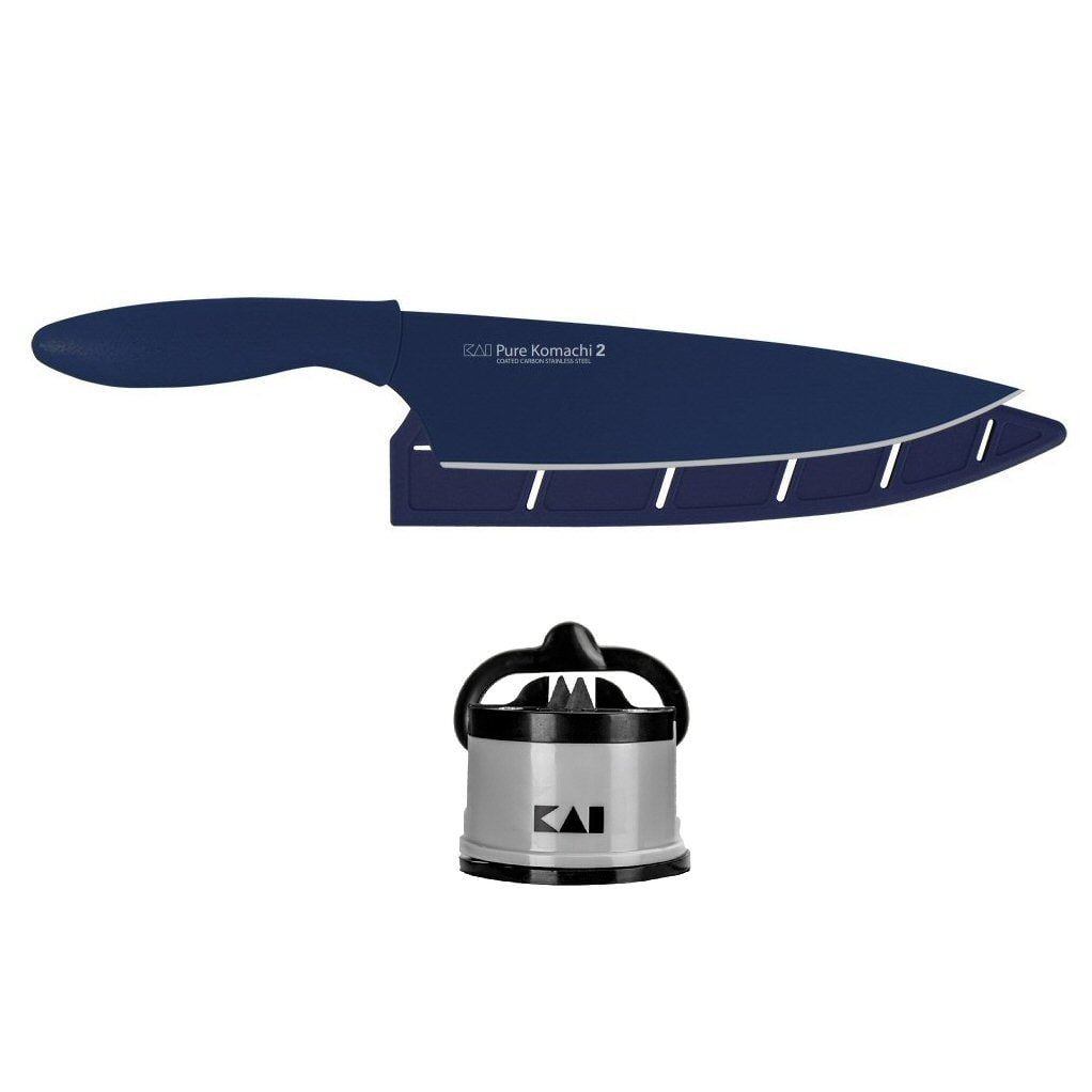 Kai Pure Komachi 2 8" Cook's / Chef's Knife with Sheath & Pull-Through ...
