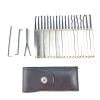 Clairlio 22pcs Locksmith Tools Alloy Lock Pick Set Shackle Removal Kit ...