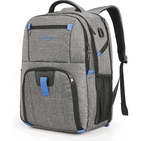 POSO Laptop Backpack 17.3 Inch Computer Bag With USB Port Water ...
