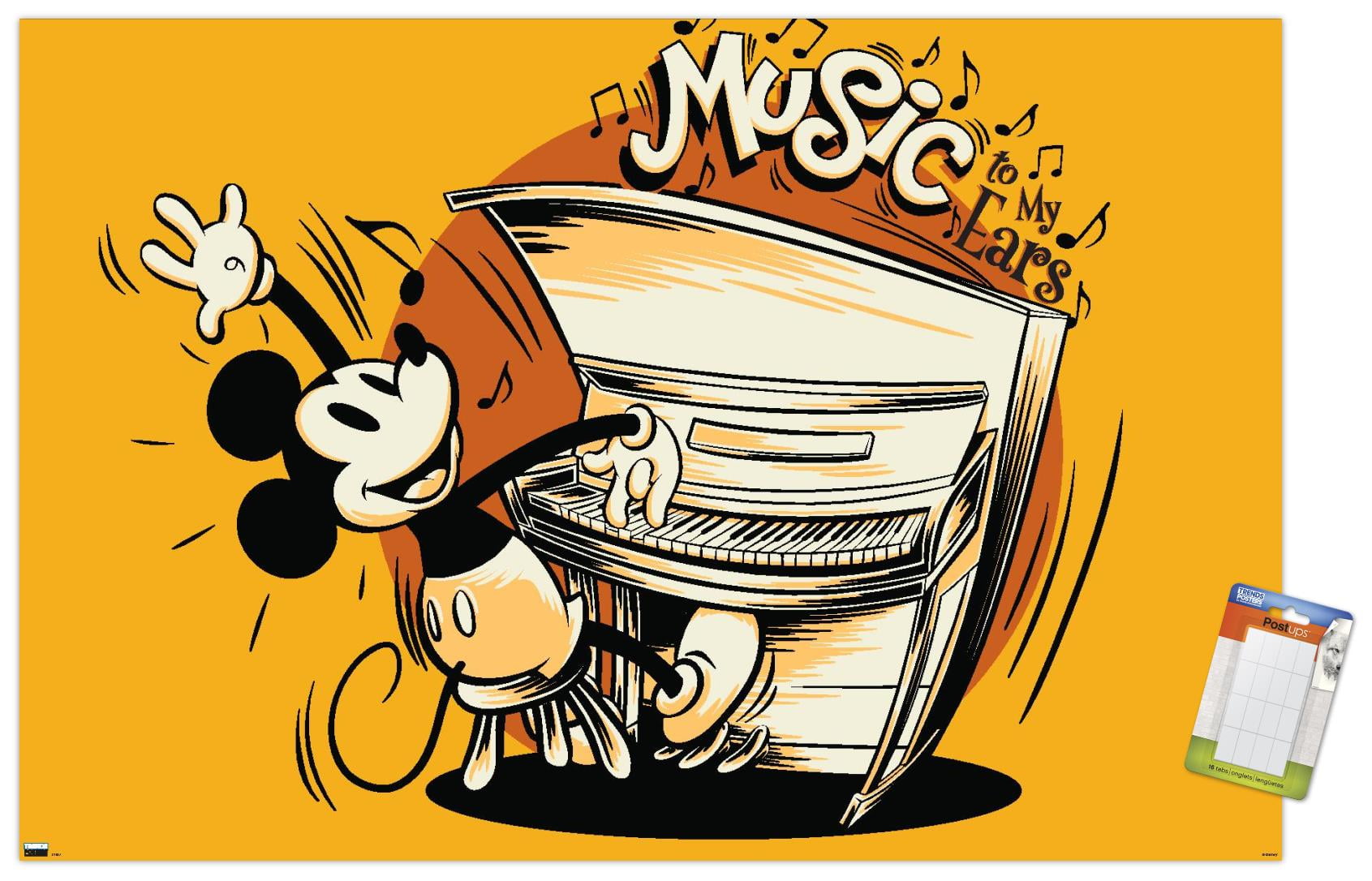 Disney Mickey Mouse - Music Wall Poster, 14.725" x 22.375" - Walmart.com