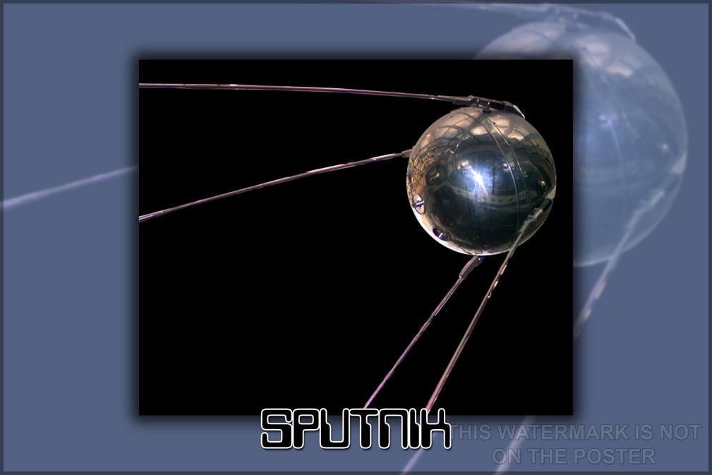 24"x36" Gallery Poster, Sputnik 1 - Walmart.com