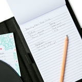 Pen + Gear Medium Leatherette Padfolio, Black Color, College Ruled ...