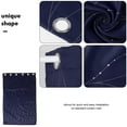 AURARMLET Sun-Blocking Dark Blue Grommet Curtain Panel Polyester for ...