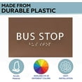 ADA CENTRAL SIGNS - 6" X4" Bus Stop Sign - ADA Compliant Tactile ...