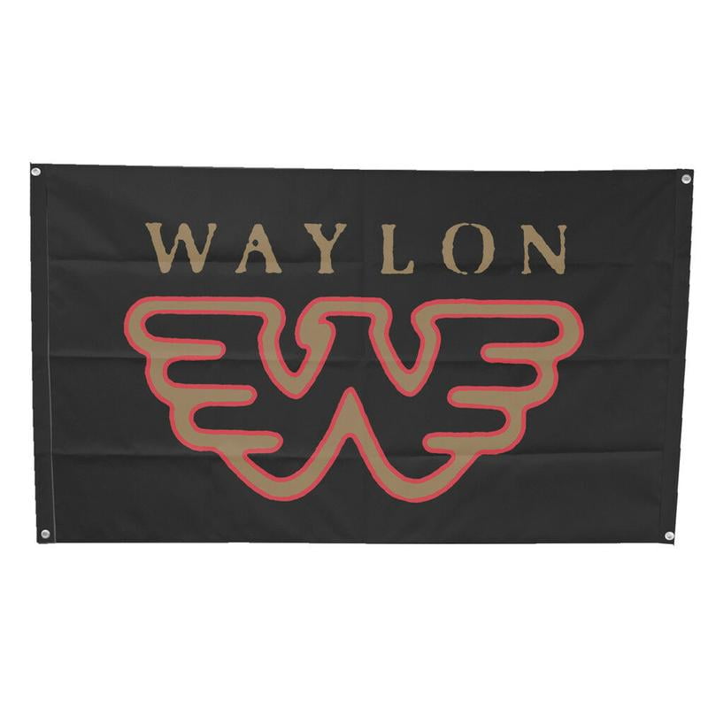 Waylon Jennings Flying W Logo Fabric Poster Wall Flag Banner - Walmart.com