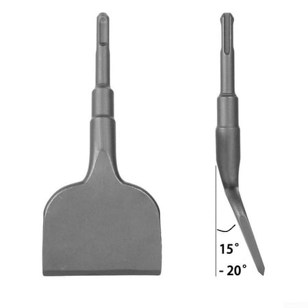 SDS PLUS 15° Tile Chisel Cranked Removing Floor&Wall Tiles Round Handle ...