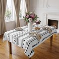 Bohemian Ethnic Triangle Plaid Stripes Table Cloth 60x84in, Waterproof ...