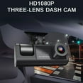 Dash Cam, 3 Channel Dash Cam, 1080P Dash Cam Front and Inside, HDR, G ...