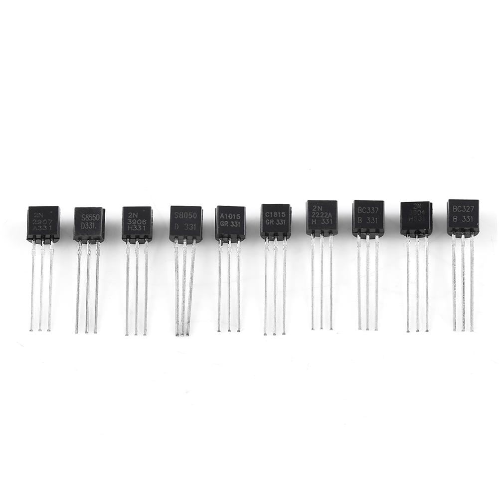 Transistor Assortment,200pcs 10 Values Silicon Assorted Transistor ...
