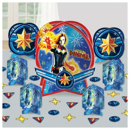 Captain Marvel Table Decorating Kit (27pc) - Walmart.com