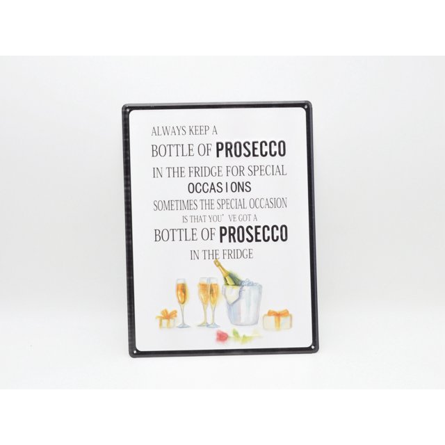 "Prosecco Fridge" Metal Sign - Walmart.com