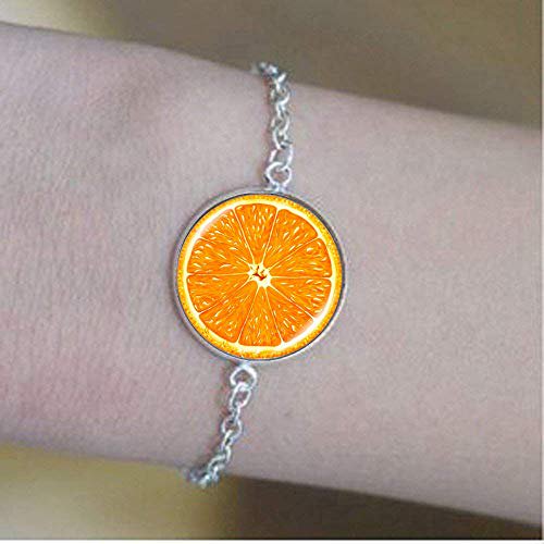 Fruit Slices Lemon Bracelet Glass Art Photo Jewelry Birthday Festival ...