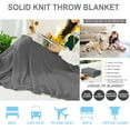 Cotton Knitted Cable Throw Blanket, 50" x 60", Gray - Walmart.com