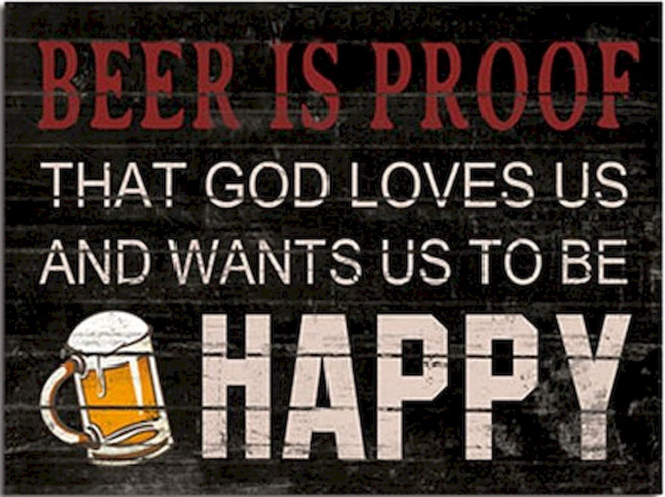 "Beer Proof " Wooden Sign - Walmart.com