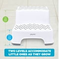 Playtex 2-Tier Step Stool for Kids’ Bathroom and Bedroom, White ...