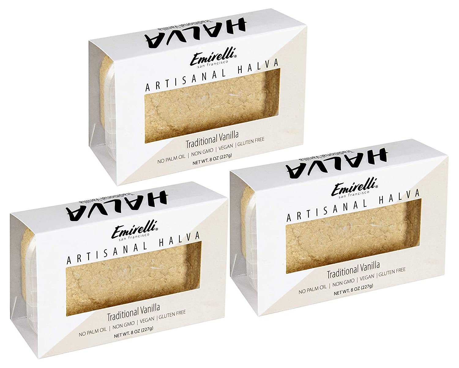 Emirelli Artisanal Halva Dessert – Traditional Flavor - Pack of 3 ...