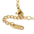 10 pc Ion Plating(IP) 304 Stainless Steel Heart Link Chain Bracelets ...