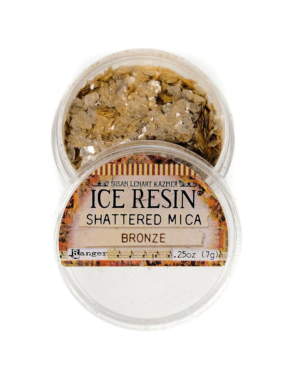 ICE Resin Inclusions shattered mica, bronze, 7g jar (pack of 3 ...
