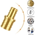 6 packs of 3/4 inch x 1/2 inch straight-through pipe fittings, brass ...