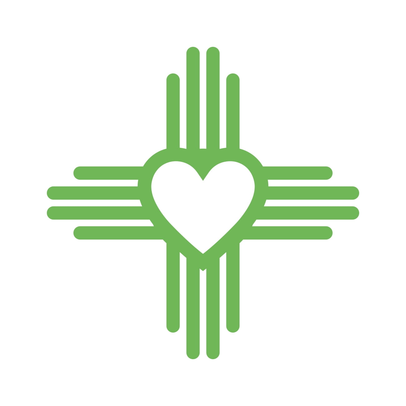 Zia Heart Symbol Sticker Decal Die Cut - Self Adhesive Vinyl ...