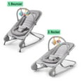 Ingenuity 2-in-1 Baby Bouncer and Rocker, Light Gray Tweed, Soothing ...