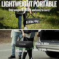Folding Camping Table, 2 Adjustable Height Portable Roll-up Picnic ...