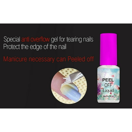 8ml Nail Gel Anti-overflow Glue Tear-able Edge Protection Edge ...