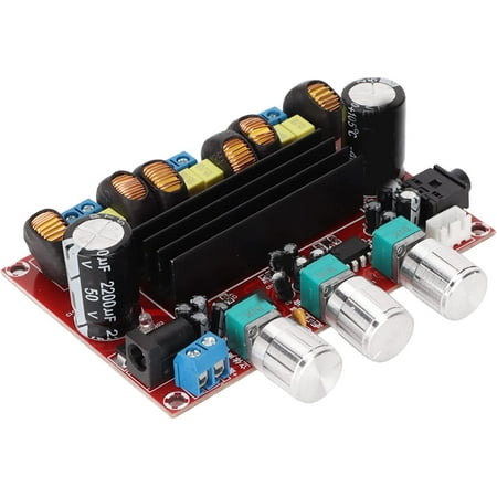 Digital Amplifier Board, TPA3116D2 Professional 2.1Channel Audio Stereo ...