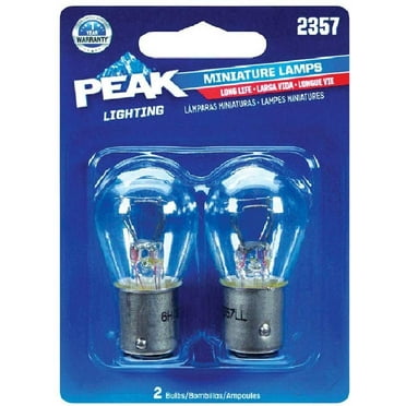 Philips Standard Miniature 2357, Clear, Twist Type, Always Change In ...