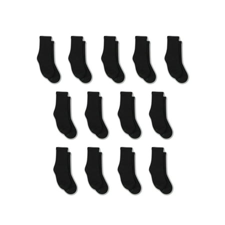 Hanes - Boys' Cushion Crew Socks, 12 + 1 Bonus Pack - Walmart.com ...