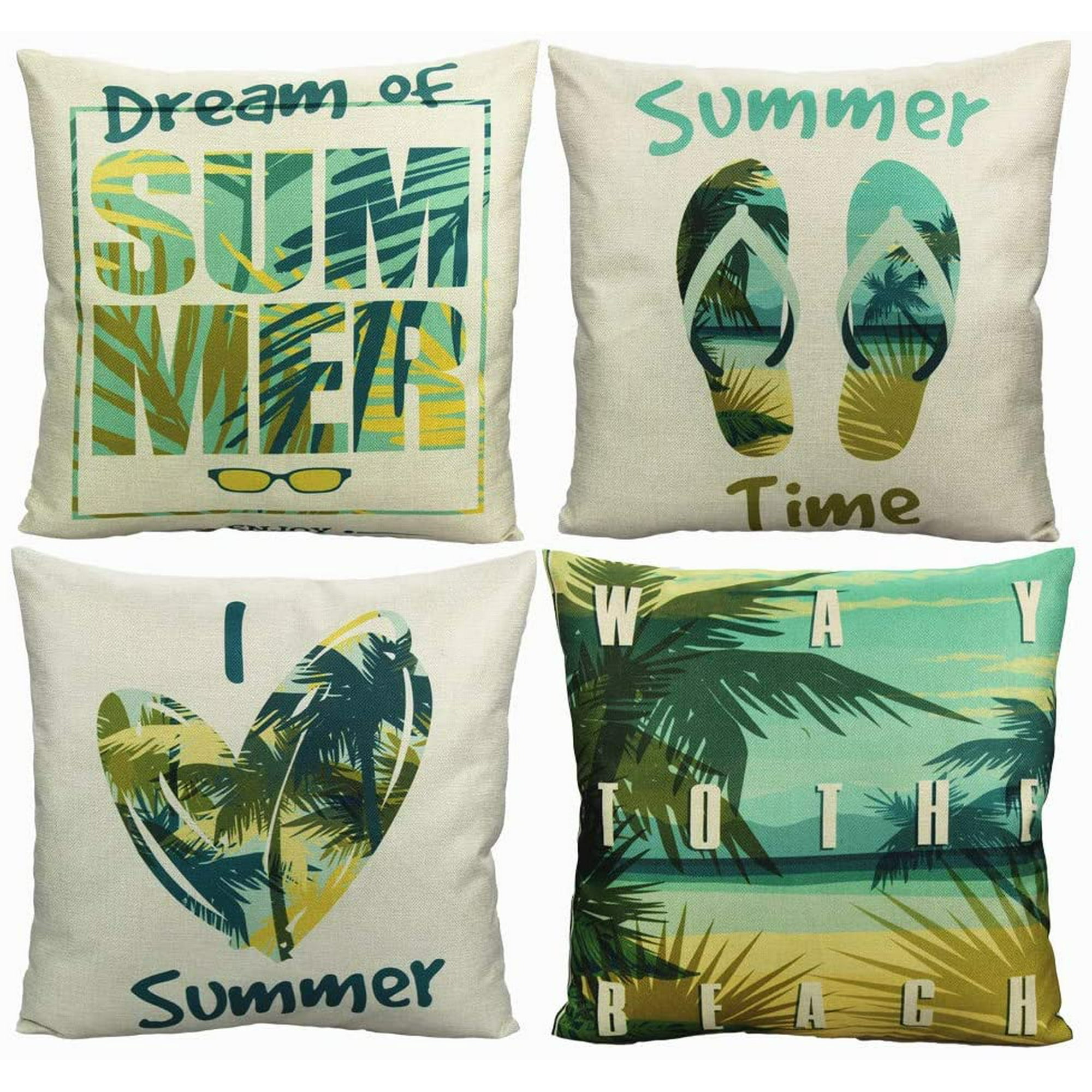Click here for Riozev Summer Beach Outdoor Throw Pillow Covers De... prices