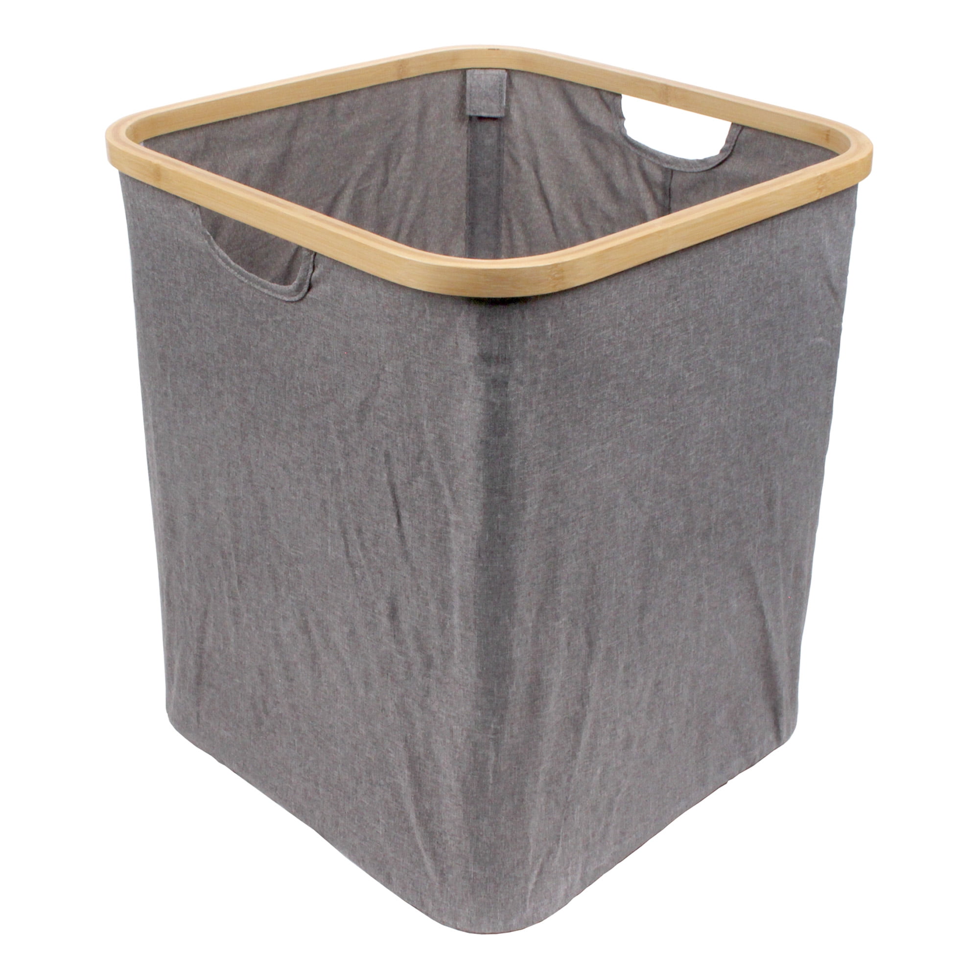 Foldable Bamboo Laundry Hamper without Lid - Decor Essentials for Any ...