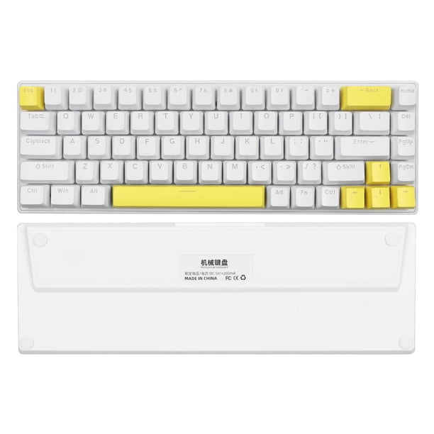 Mechanical Keyboard 68 Keys RGB Backlight Compact Wired Keyboard With ...