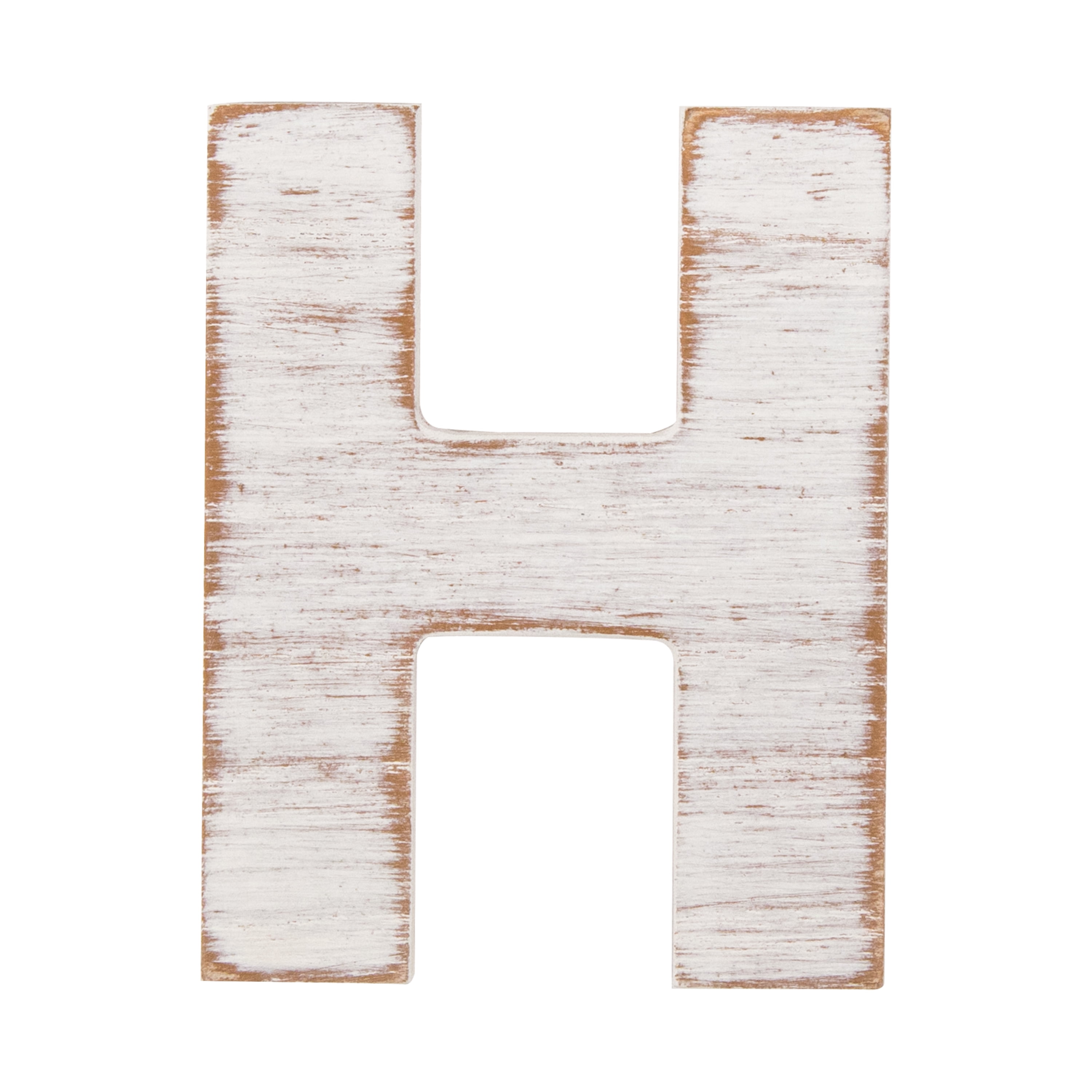 White Wash Rustic Letter H - Walmart.com