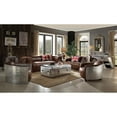 ACME Brancaster Sofa in Retro Brown Top Grain Leather - Walmart.com