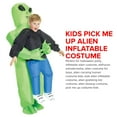 Morph Kids Inflatable Alien Abduction Costume, Funny Blow Up Youth Suit ...