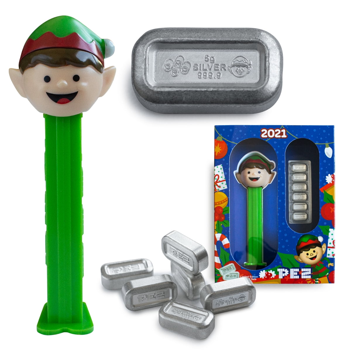 Elf PEZ Dispenser & 30 gram PAMP Suisse Silver Wafers (OGP) - Walmart.com